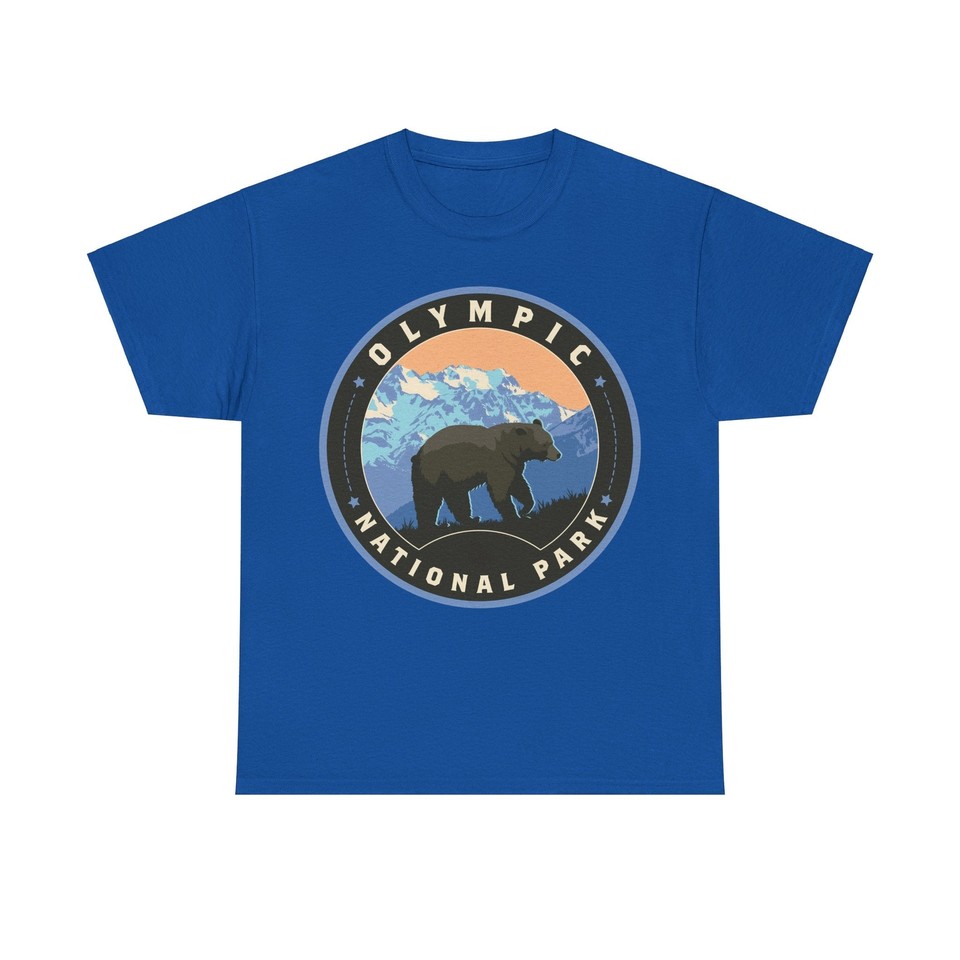 Olympic National Park Washington Round Logo T-shirt | eBay