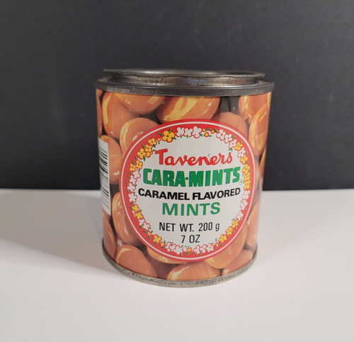 Vintage Taveners Cara-Mints Caramel Flavored Mints Can Tin England ...