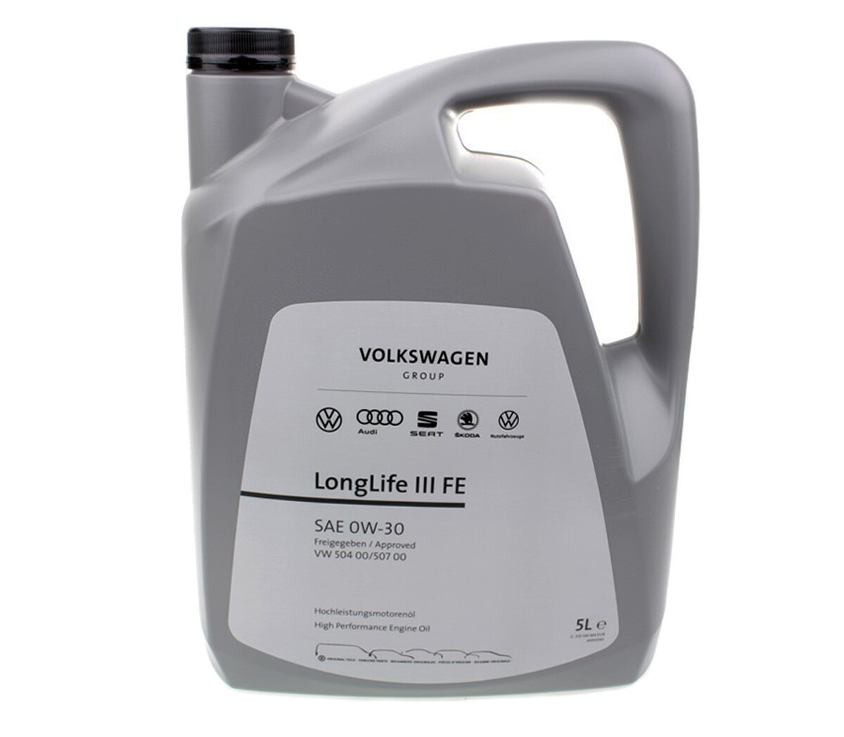 (11,99€/L) 5L Original Motoröl VW Audi Seat Skoda LongLifeIII 0W30 ...