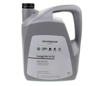 (11,99€/L) 5L Original Motoröl VW Audi Seat Skoda LongLife III 0W30 ...
