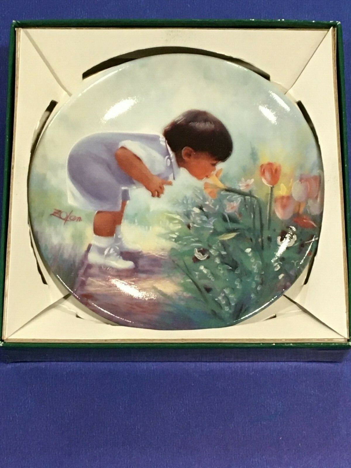 1991 Pemberton & Oakes Donald Zolan “EASTER MORNING” 3 1/4” Mini Plate ...