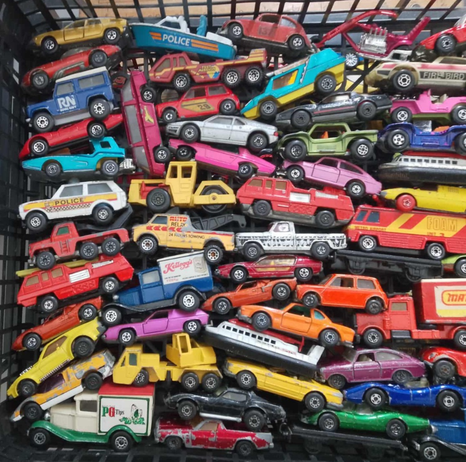 ORIGINAL VINTAGE DIECAST TOY JOB LOT LESNEY MATCHBOX SUPERFAST CARS ...
