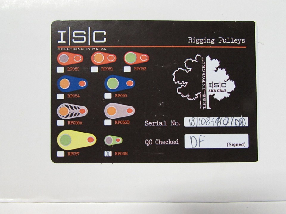 ISC RP048 ALUMINUM RIGGING BLOCK 19,000 LB MBS 13MM OR 1/2" - ARBORIST ...
