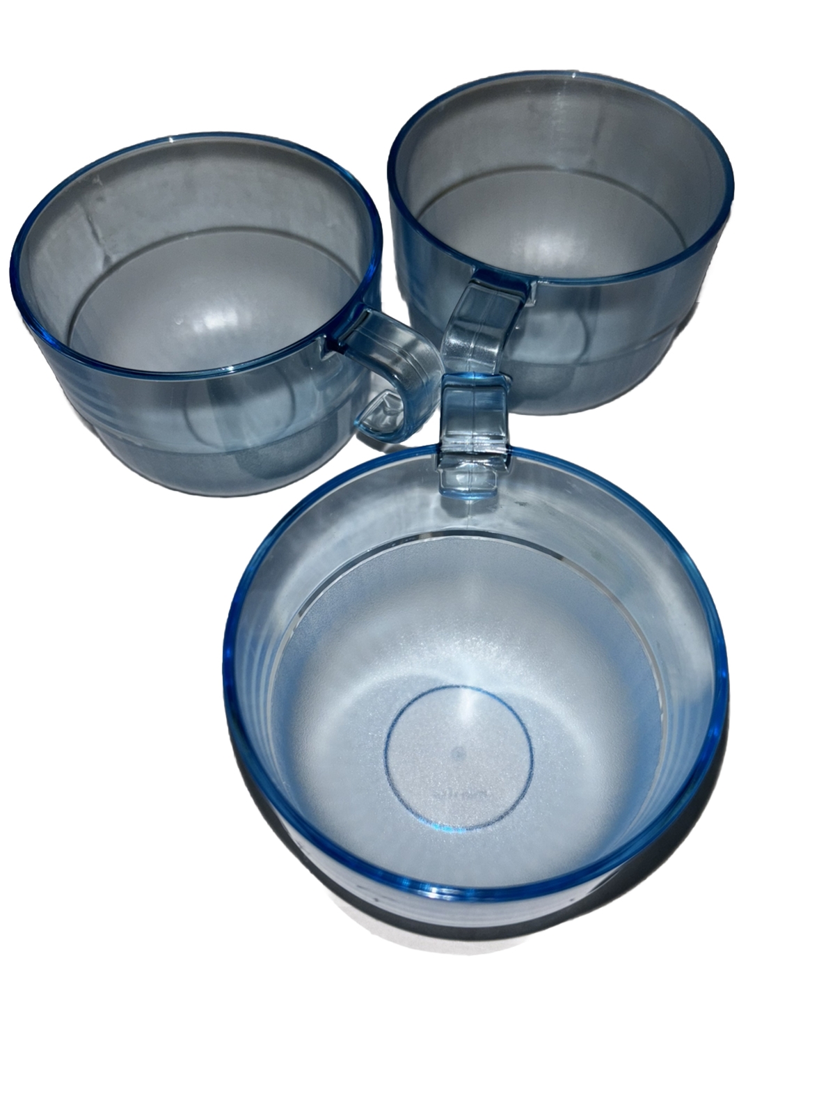 Tupperware Acrylic Stackable Punch Bowl Cup 190ml Set Of 3 Blue ...