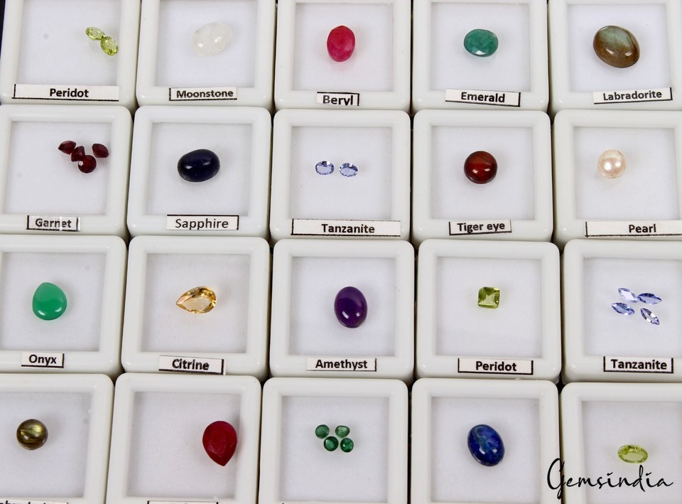 31 Pcs Estate Genuine Semi Precious Loose Mix Cut Multi Gemstones Lot ...