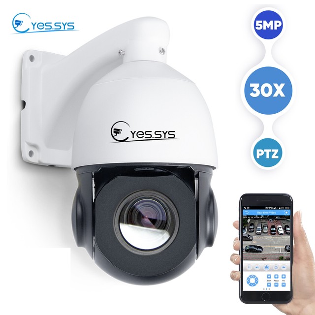 Eyes.sys 30x Zoom 48v Poe 5mp Mini PTZ HD Dome Camera ONVIF for ...
