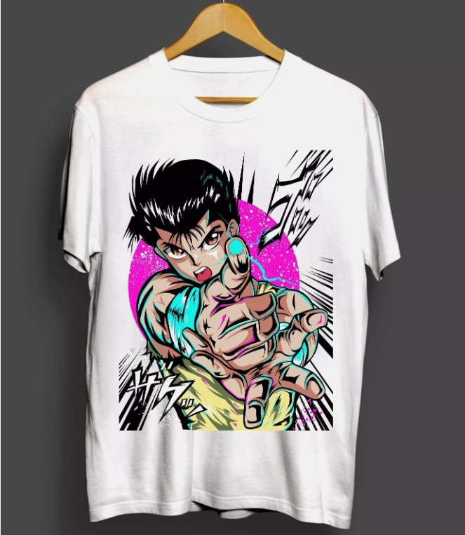 Yusuke Urameshi T-Shirt Yu Yu Hakusho Youko Kurama Genkai Anime Shirt ...