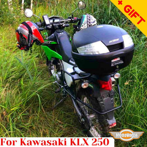 For Kawasaki KLX 250 rack luggage system KLX250SF side carrier D ...