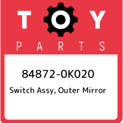 84872-0K020 Toyota Switch assy, outer mirror 848720K020, New Genuine ...