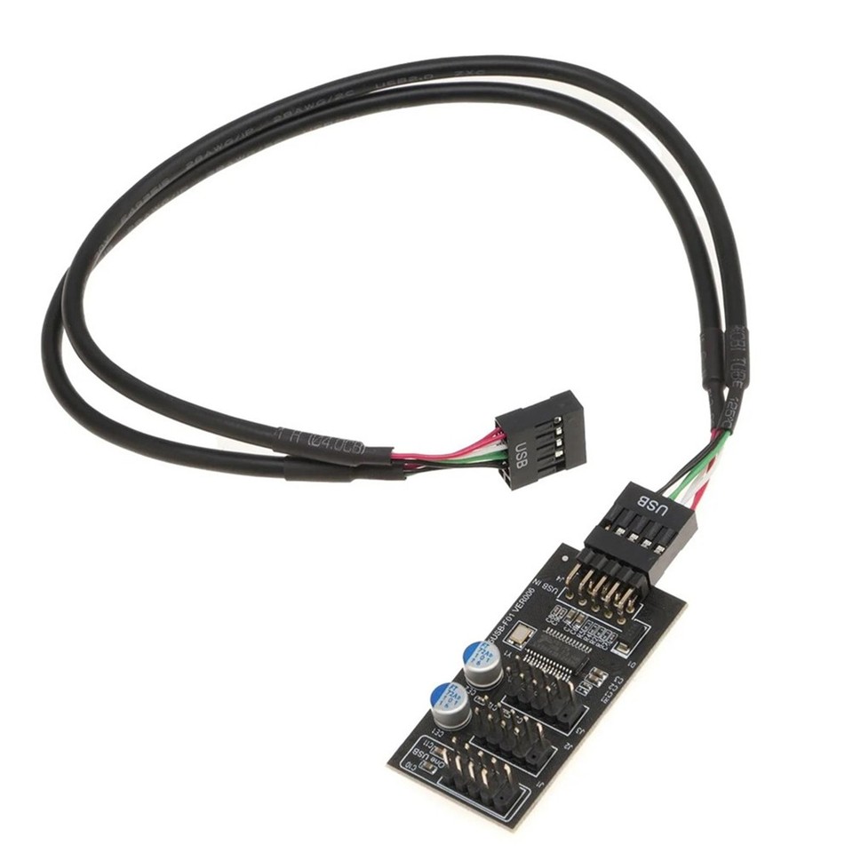 Motherboard USB 2.0 Header Splitter 9 Pin 1 auf 3 Buchse Verlängerungskabel Q2H4 | eBay UK