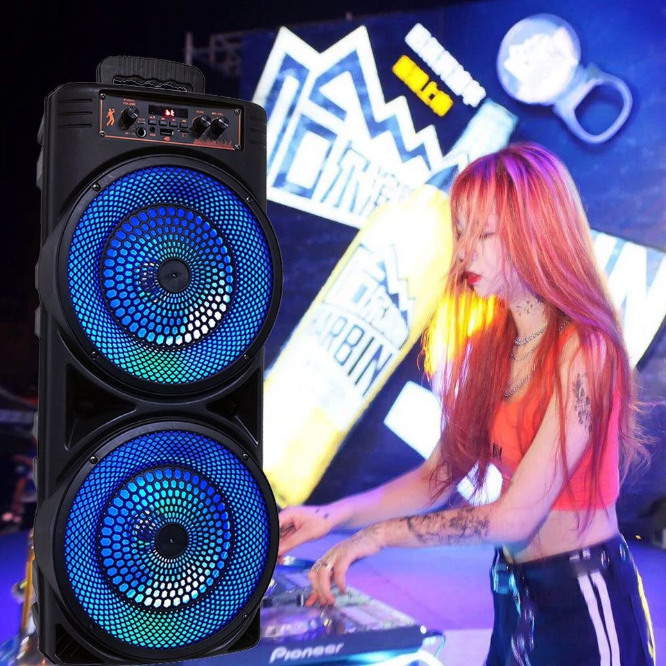 3000W Portable Bluetooth Speaker Sub Woofer Heavy Bass Sound System ...