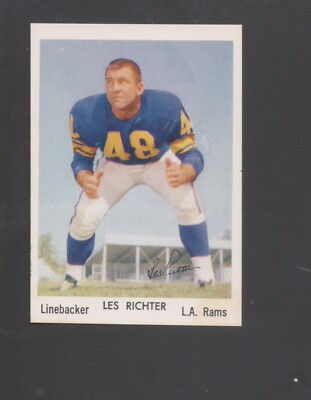 1959 Bell Brand Football card #16 Les Richter-Los Angeles Rams Near ...