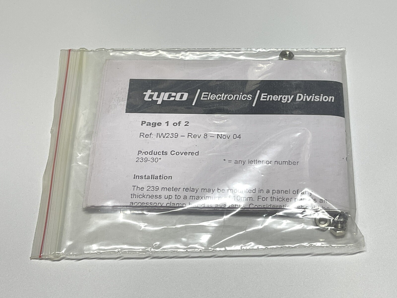 TE Crompton 239 Series Meter Relay High / Low 0-50 Amp 239-302B-LSNT-PN ...