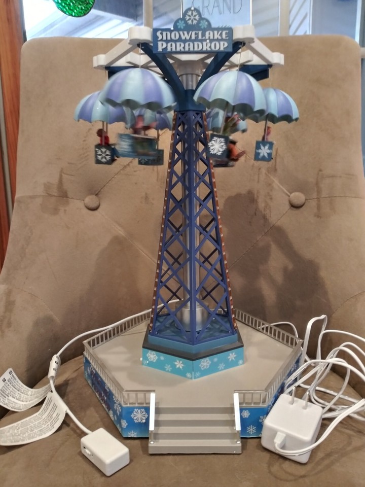 Lemax 34634 Snowflake Paradrop Carnival Ride. READ 773822064788| eBay