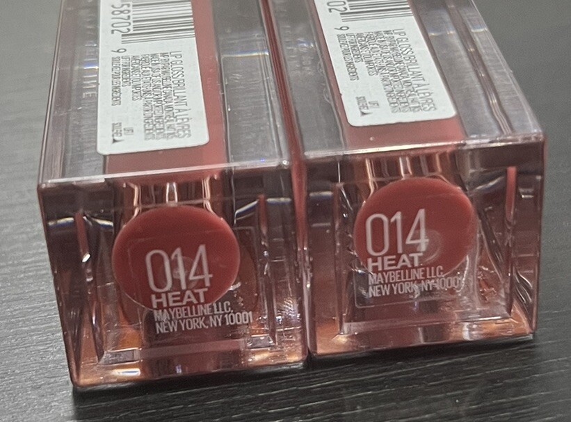 2 Maybelline Lifter Gloss Hyaluronic Acid Lip Gloss 014 Heat 0.18oz | eBay