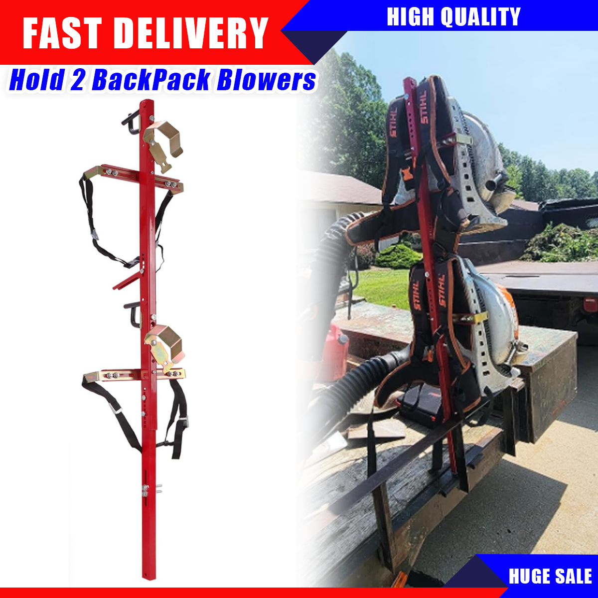 Landscaping Tool Organization Adjustable Backpack Sprayer Rack ...