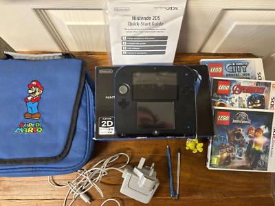 Nintendo 2DS Console Black/Blue Boxed With Games And Bag (St Helens) | eBay