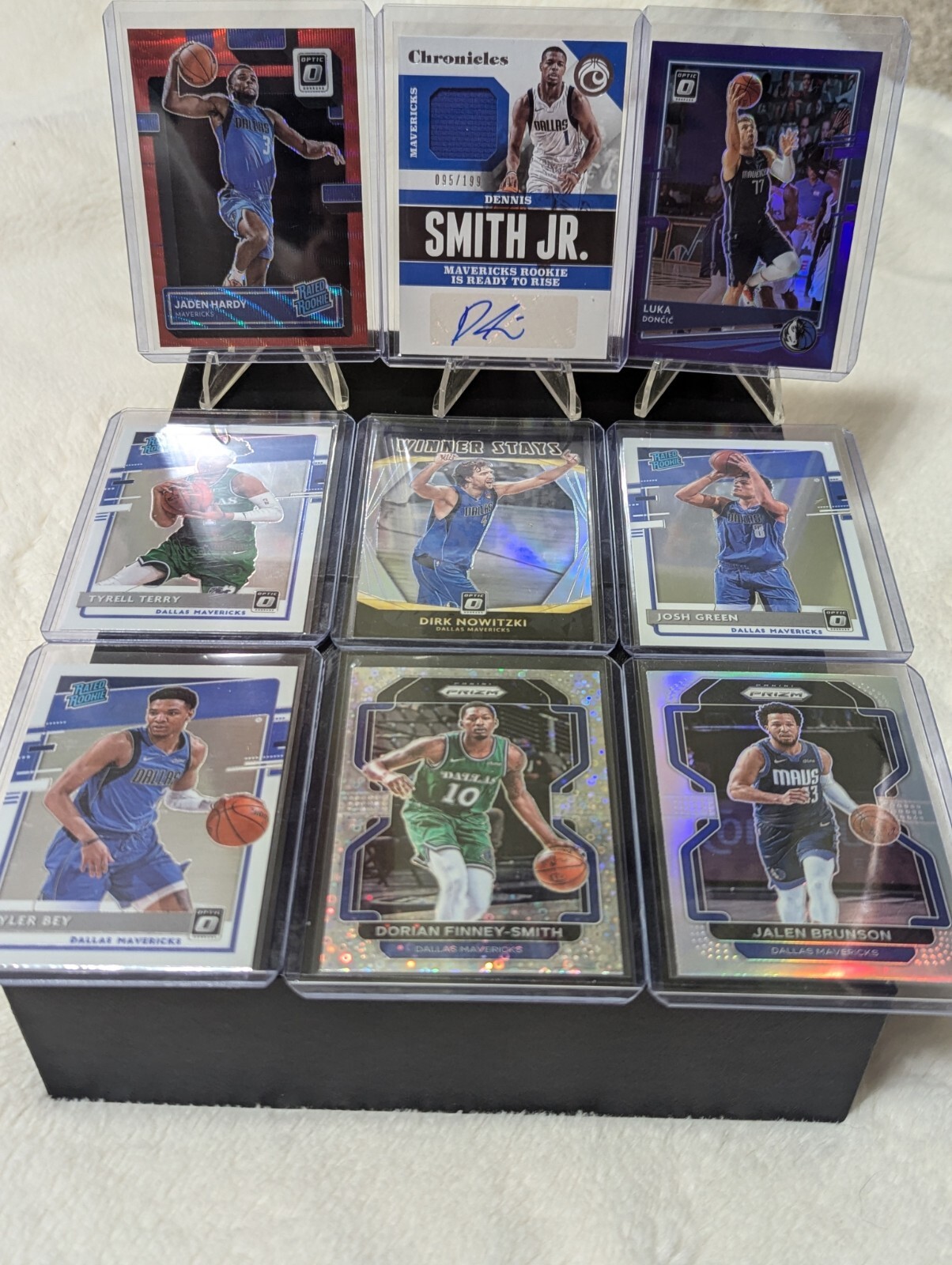 Dallas Mavericks 9 Card Lot. Auto, Rated Rookie, Silver Prizm, Purple ...
