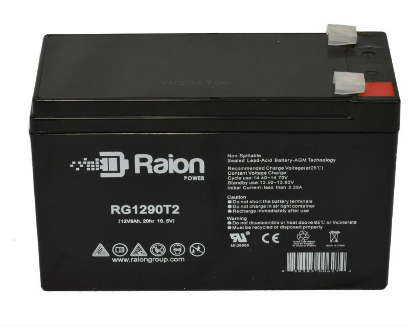 Raion Power 12V 9Ah SLA AGM Plus Power PP12-9 Battery 858385006274| eBay