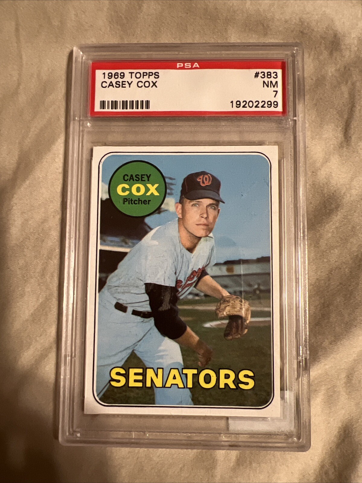 1969 TOPPS #383 PSA 7 CASEY COX REAL NICE VINTAGE CARD POP 37 Looks Under Graded | eBay