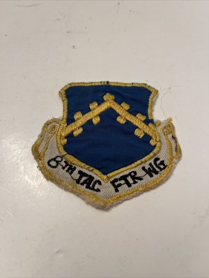 1960s 1970s *8th Tac Fighter Wing* Asian Made Patch USAF - Wolfpack As ...