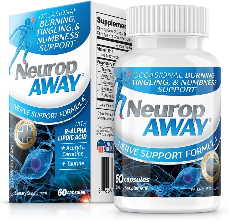 120 Ct - Neuropaway Nerve Support Formula, a Patented, Clinically ...