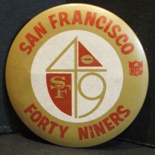 National Football League NFL 1970s San Francisco 49ers Badge Pin Button ...