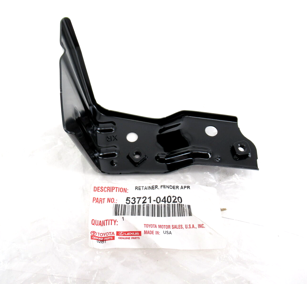 Genuine OEM Toyota 53721-04020 Passenger RH Front Fender Retainer 2016 ...