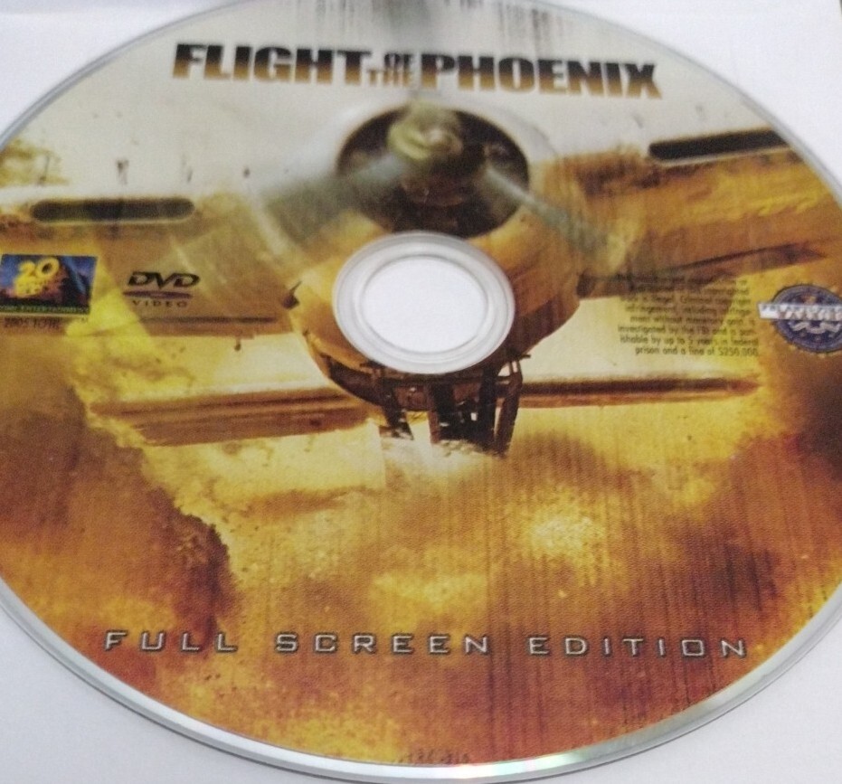 Flight of the Phoenix (DVD disc only, 2005, English Full Screen Version ...