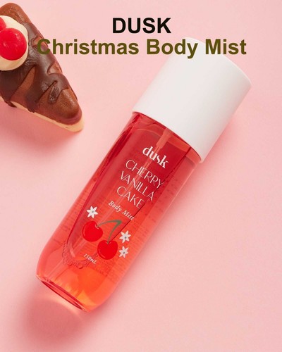 DUSK Christmas Collection Cherry Vanilla Cake Body Mist 150ml Scent ...