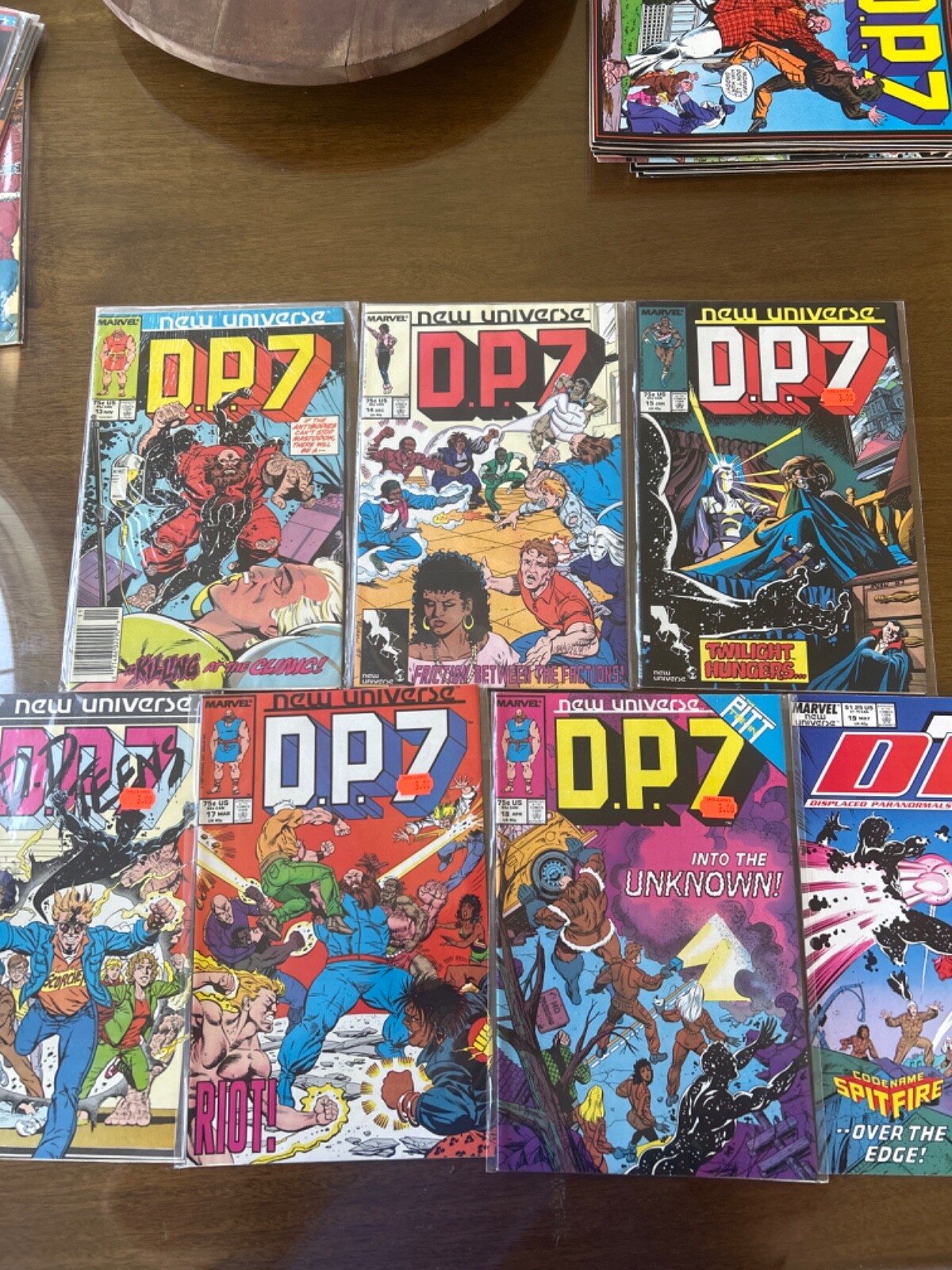 Lot of DP7 Marvel Comic Book #13- 19 New Universe | eBay