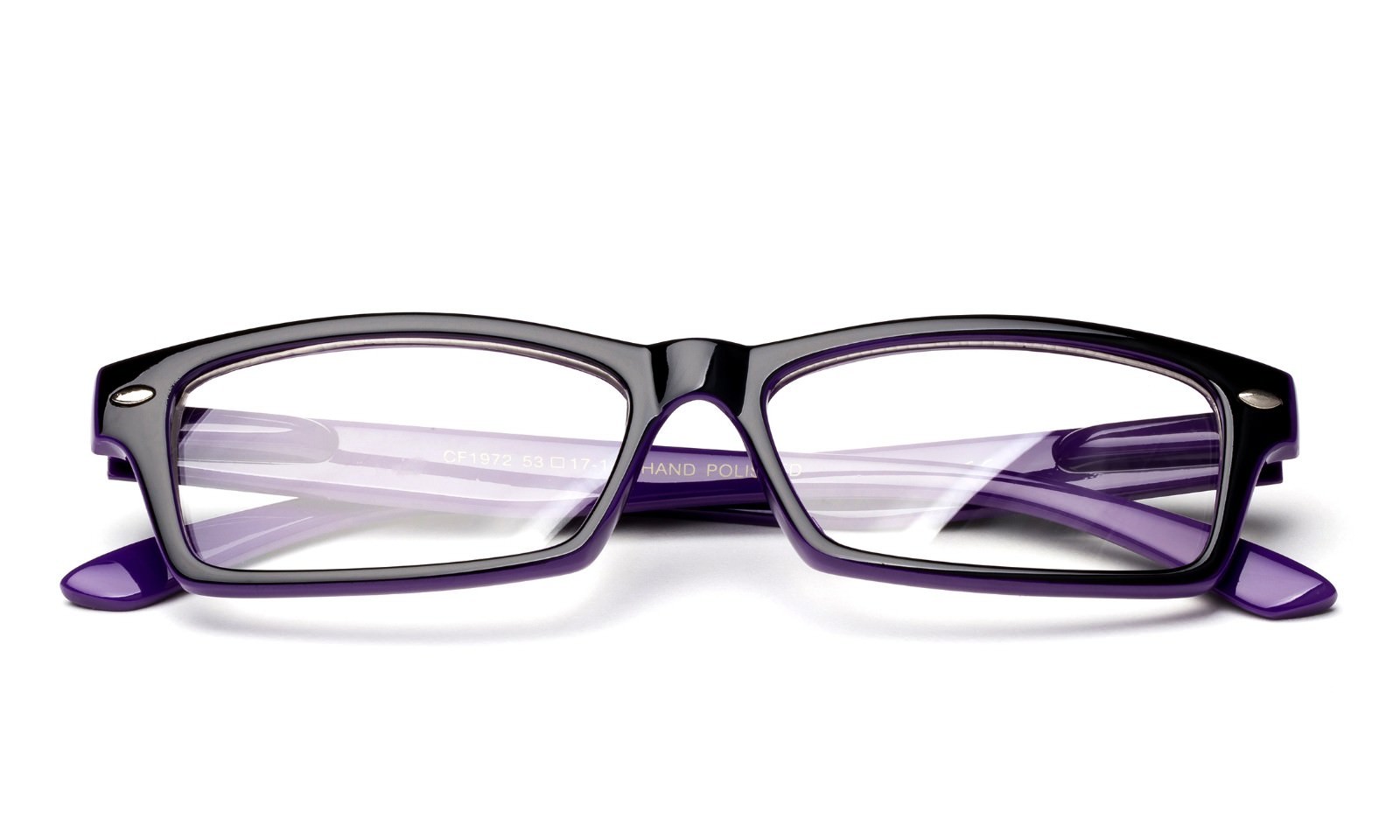 Purple Elegant Reading Glasses Two Toned Frame Readers Various ...