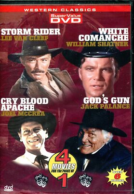 Storm Rider / White Comanche / Cry Blood Apache / God's Gun (DVD) | eBay