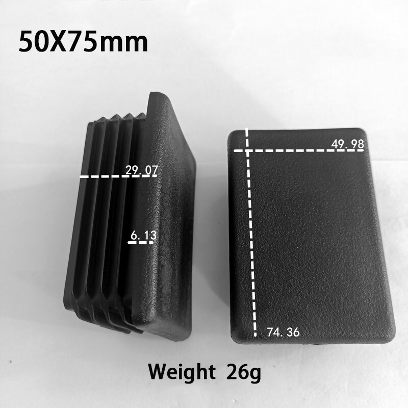Square Plastic End Caps Tube Inserts Bungs Blanking Plugs AntiScratch ...