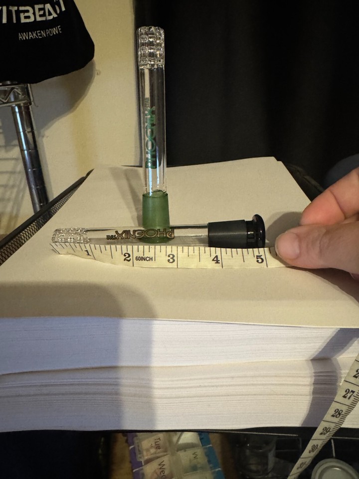 PHOENIX STAR Downstem 5" Overall 4" + 1" Top BLUE or Green Matrix Perc ...