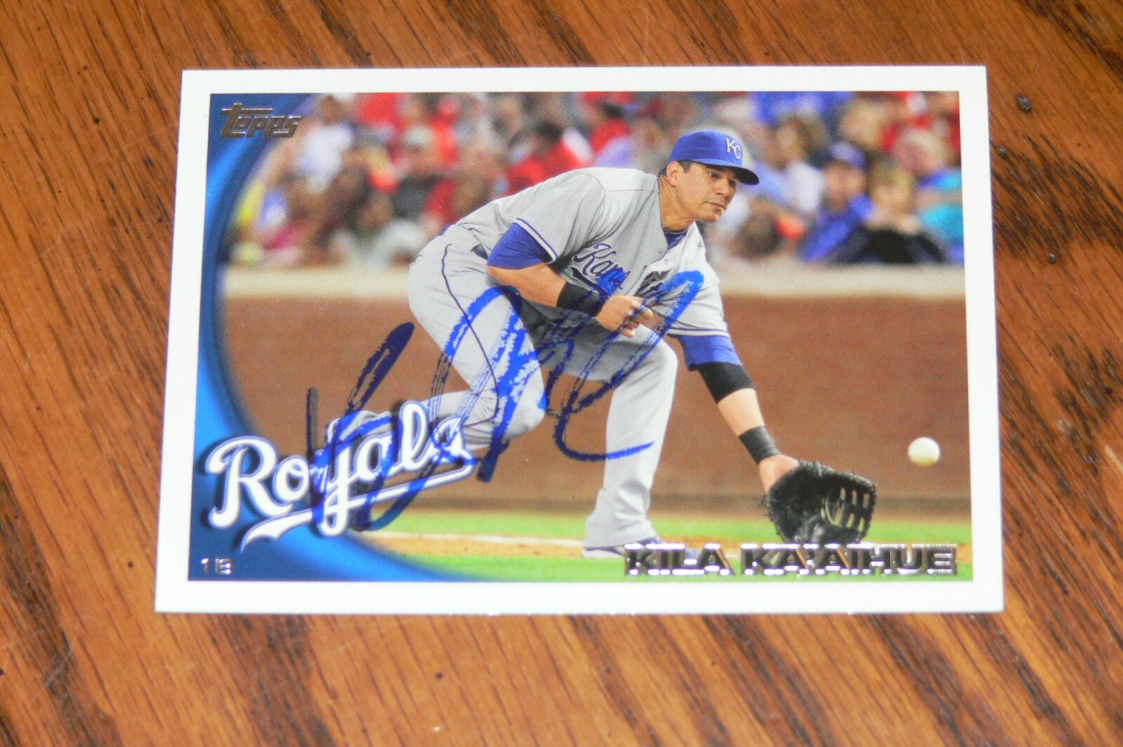 Kila Ka'aihue 2010 Topps Signed Autographed Card # US39 Kansas City ...