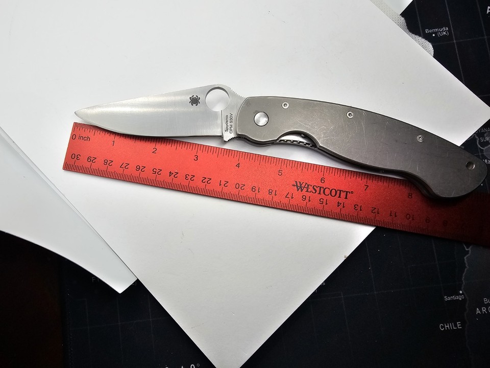Spyderco Titanium Military Knife C36TIP RARE TiMil Discontinued | eBay