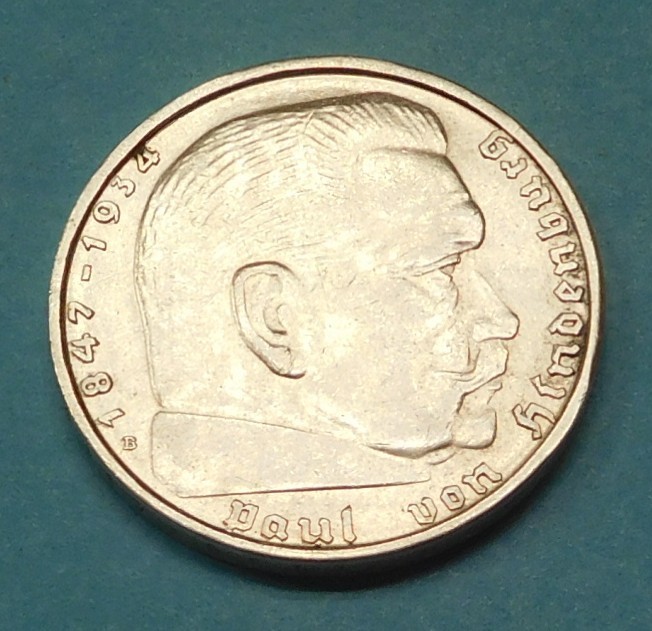 1939 B GERMANY German Third Reich 2 MARK COIN - SILVER | eBay