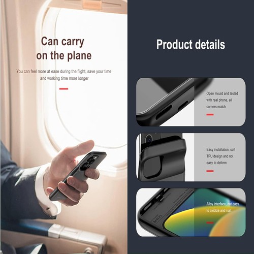 Rechargeable External Battery Case for iPhone 16/15/14/13/12/11/Xs ...