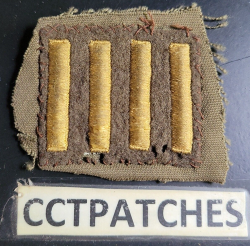 WWII US ARMY OVERSEAS SERVICE 4 GOLD BARS PATCH | eBay