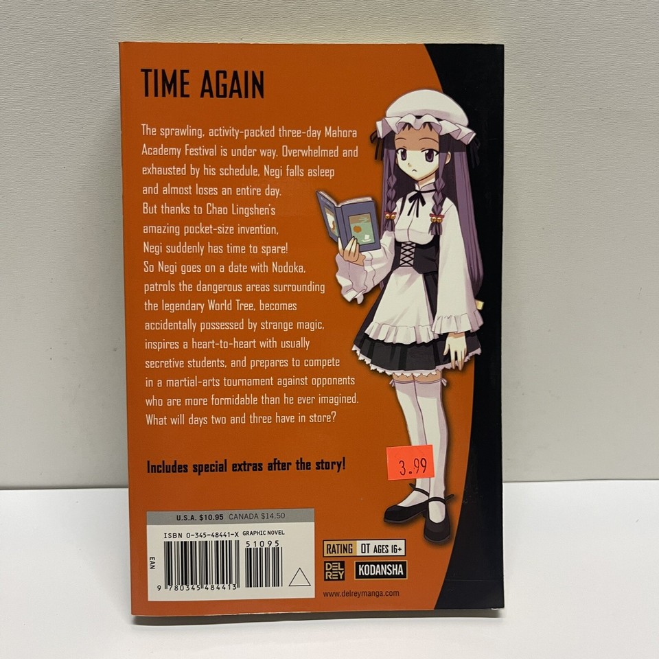 Negima! Magister Negi Magi Volume 3 6 7 9 10 11 13 English Manga Ken ...