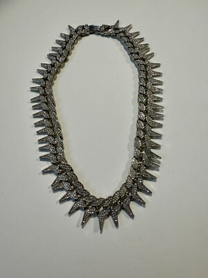 Spiky Mossainite Cz Black Panther Wakanda Type Cuban Link Chain | eBay