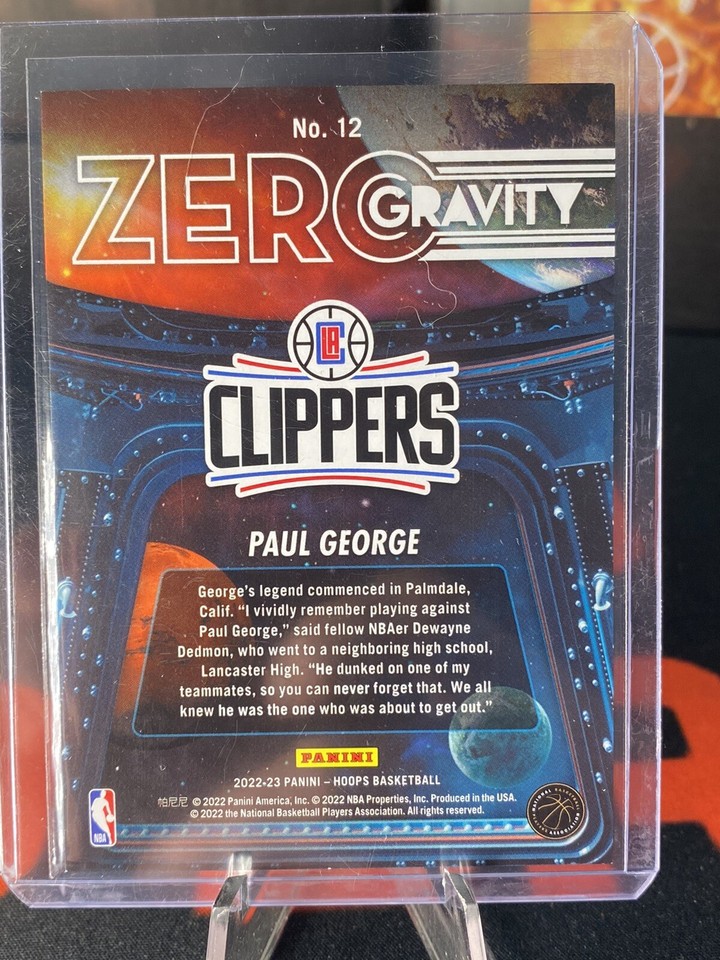 2022-23 Panini NBA Hoops - Zero Gravity #12 Paul George /25 Ssp | eBay