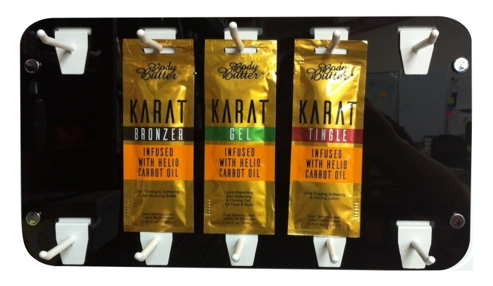 Acrylic Sachet Wall Display Stand for Sunbed Lotions -Tanning Salons | eBay