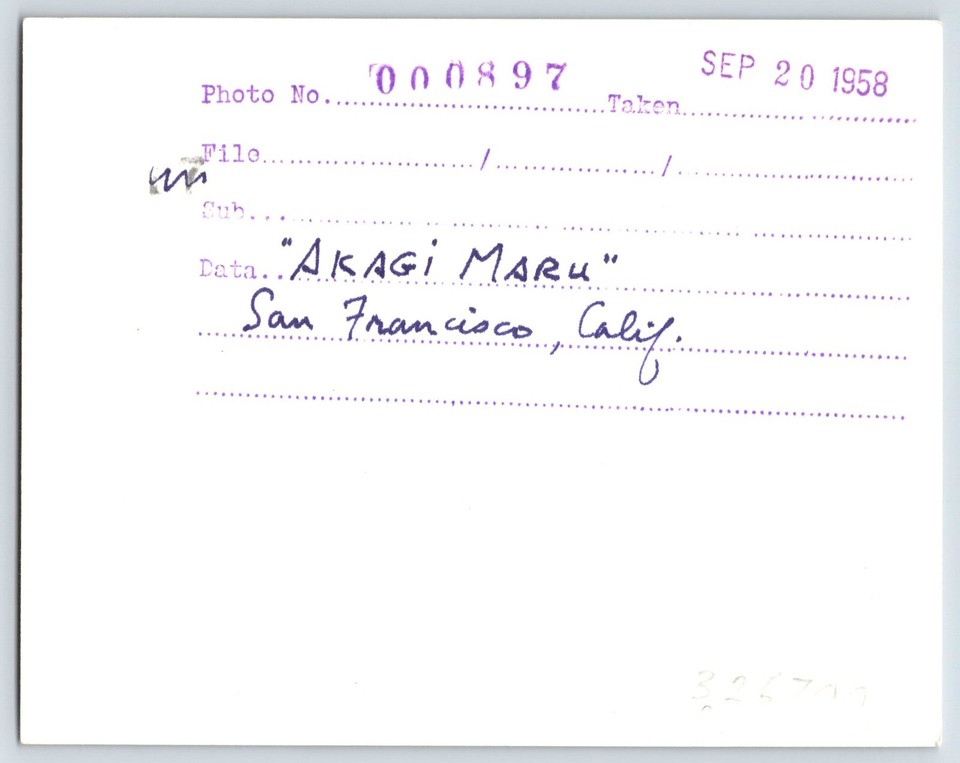 Akagi Maru, Armed Merchantmen, Japan Navy, San Francisco (1958 ...