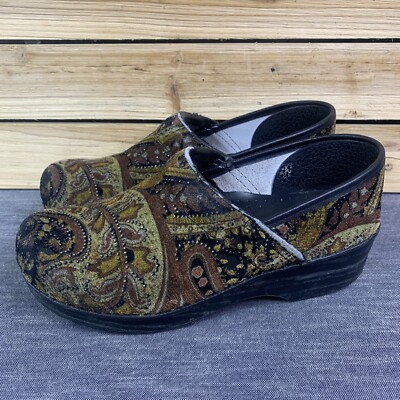 Dansko Paisley Tapestry Clogs Women’s EU 39 US 8.5-9 Slip On Shoes ...