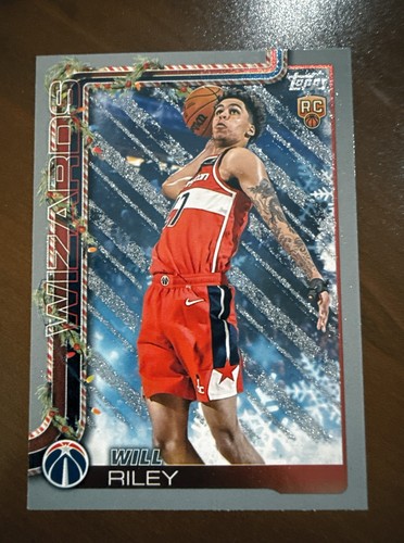 2025-26 Topps Holiday NBA Glitter #H181 Will Riley Rookie | eBay
