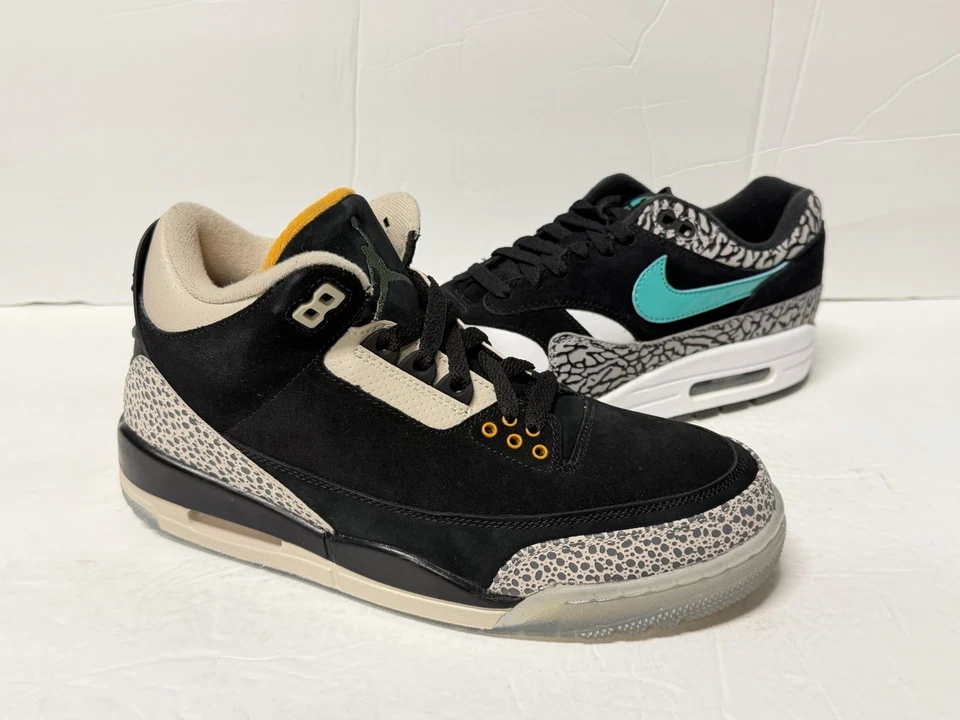 Atmos x Air Jordan 3 Retro & Air Max 1 Safari Pack for Sale ...