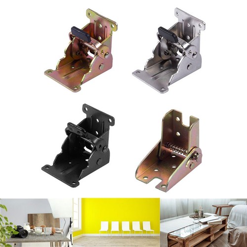 2x Self Locking Hinge Table Leg Foldable Bracket Heavy Duty Angle Brace ...