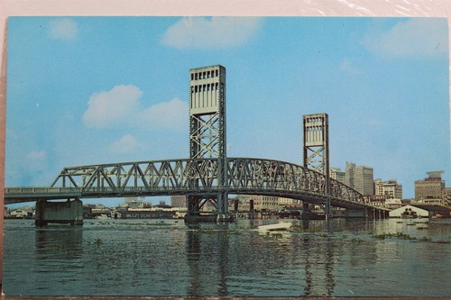 Florida FL Jacksonville St Elmo W Acosta Bridge Postcard Old Vintage ...